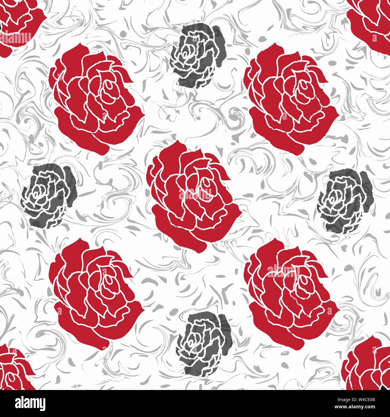 rose on a beautiful background vector illustration Stock Vector Image ...
