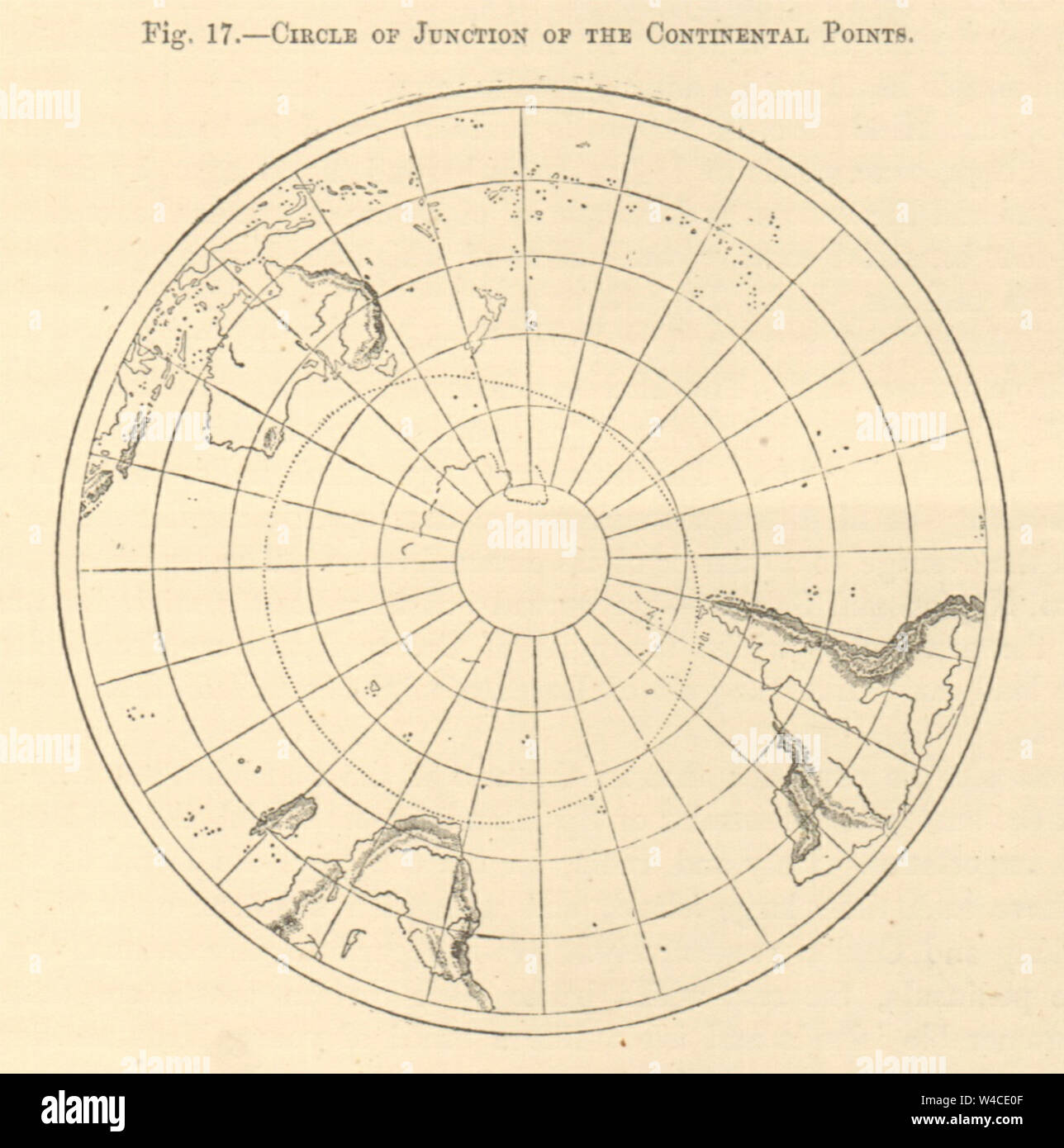 Antarctic circle map hi-res stock photography and images - Alamy