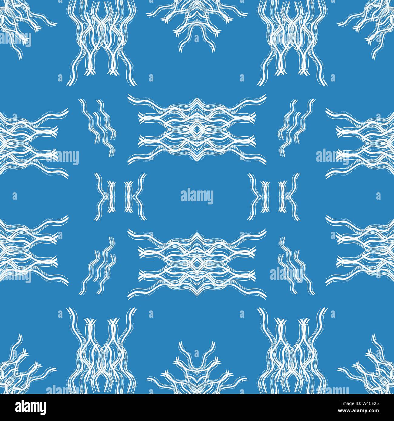 White objects on blue Stock Vector Images - Alamy