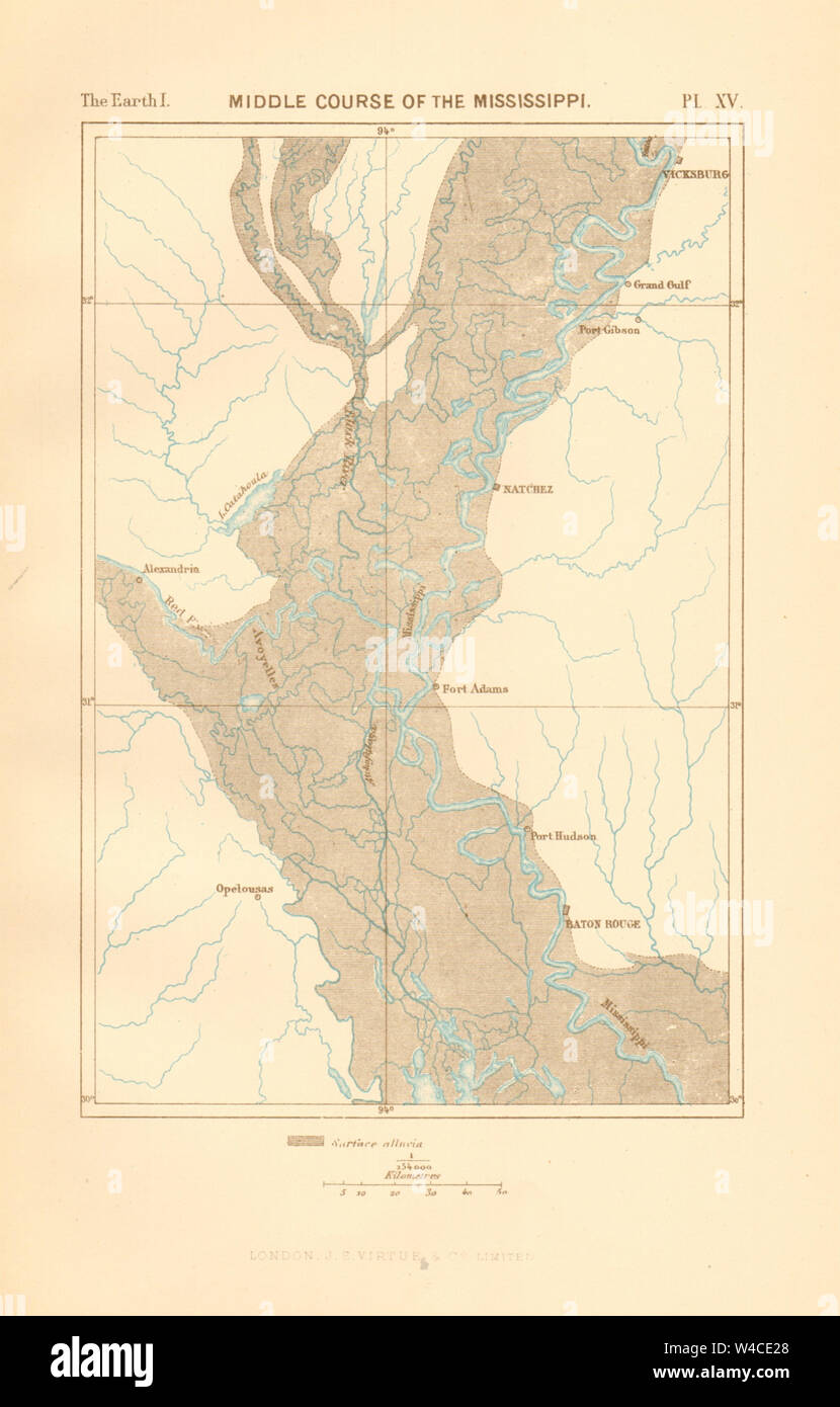 Map of vicksburg hi-res stock photography and images - Alamy