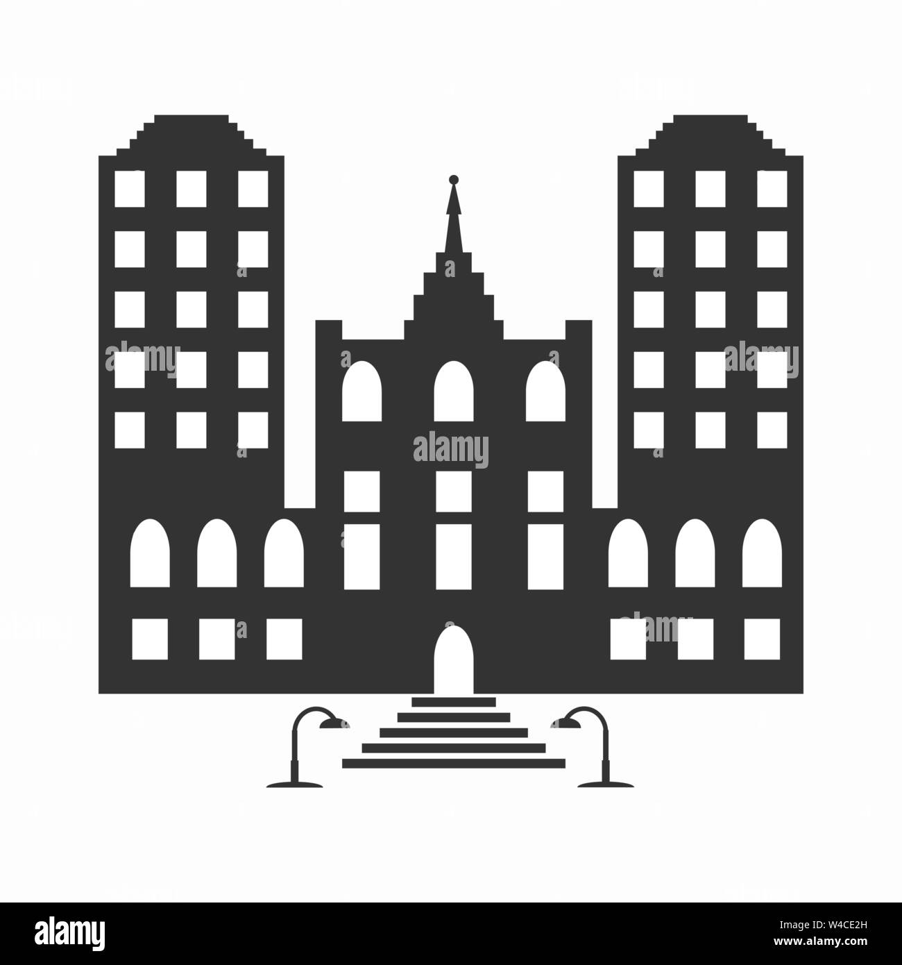 building on a white background for your design Stock Vector Image & Art ...
