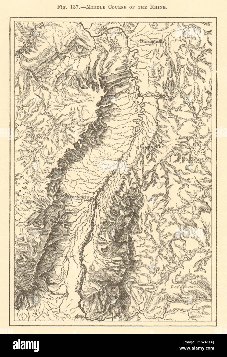 Middle rhine map hi-res stock photography and images - Alamy