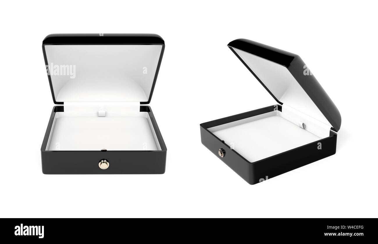 Jewelry box. 3d rendering illustration isolated Stock Photo - Alamy