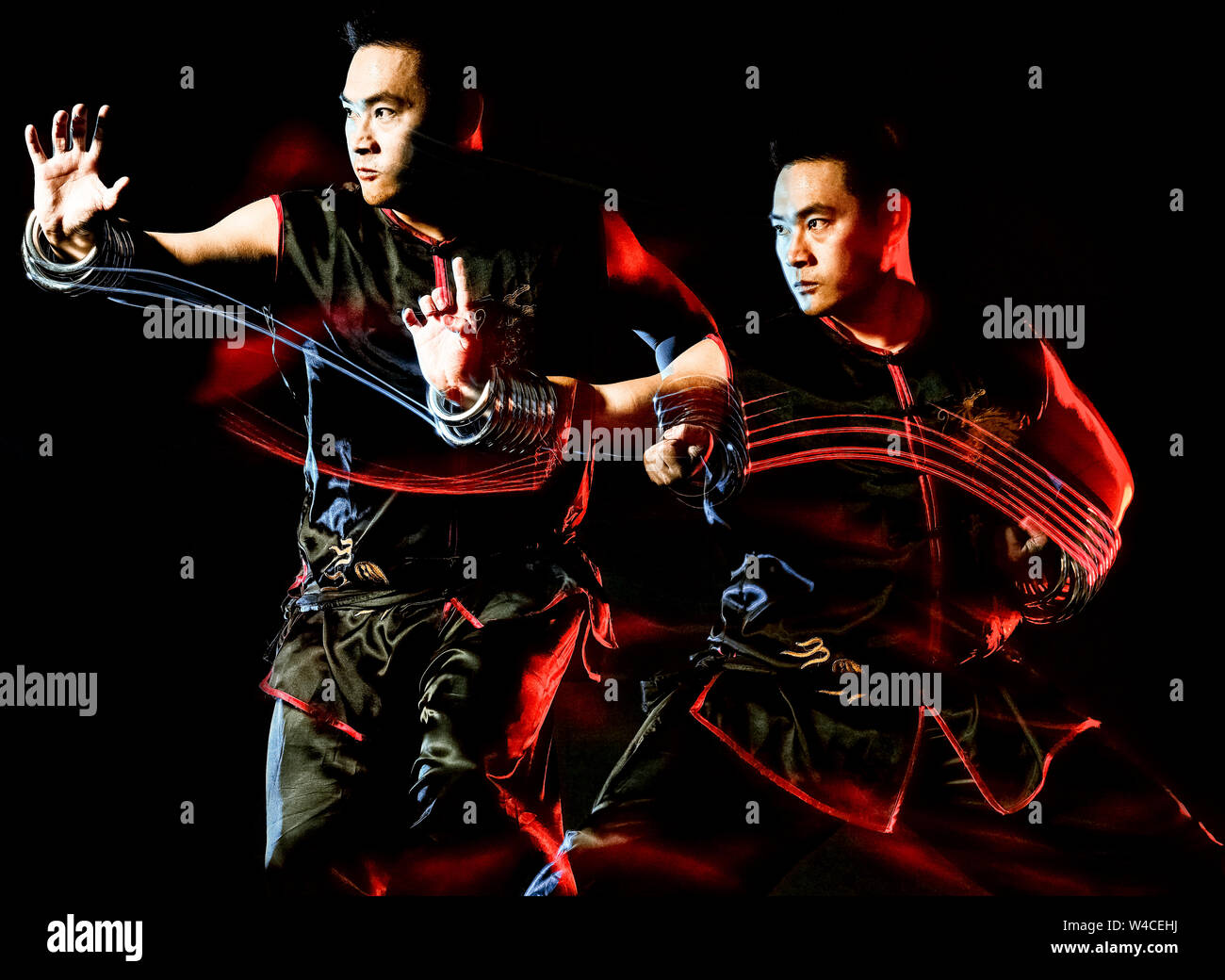 wushu chinese boxing kung fu Hung Gar fighter isolated man isolated on ...