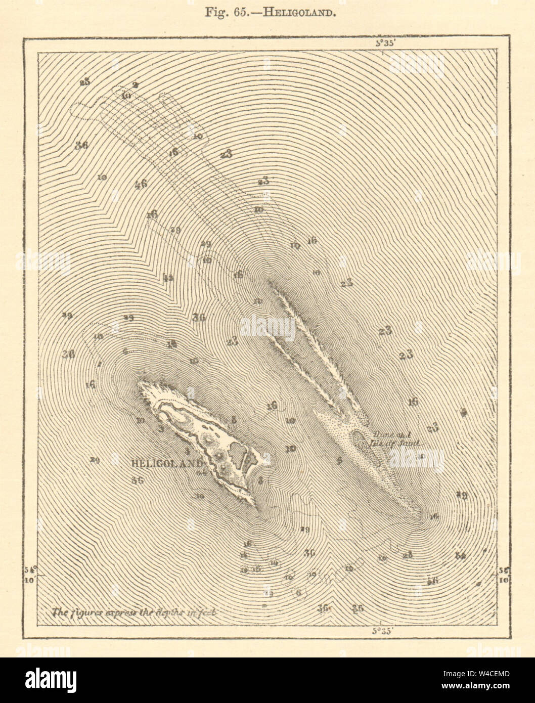 Heligoland map hi-res stock photography and images - Alamy
