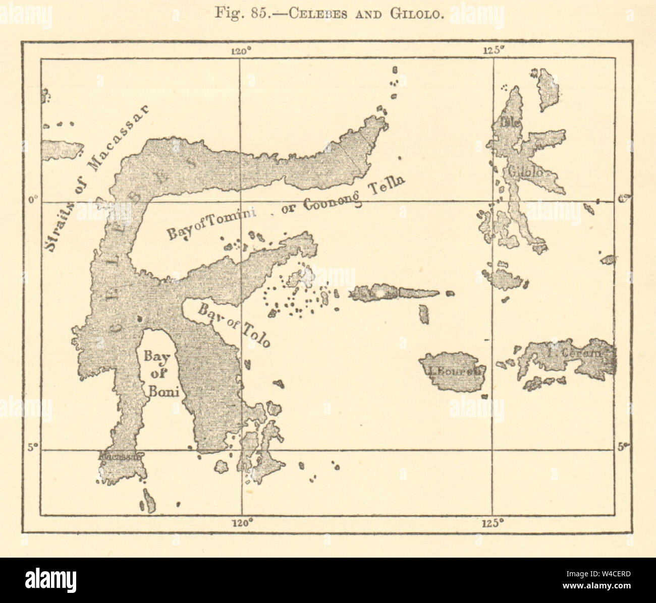 Celebes and Gilolo. Indonesia. Sulawesi. Sketch map 1886 old antique ...