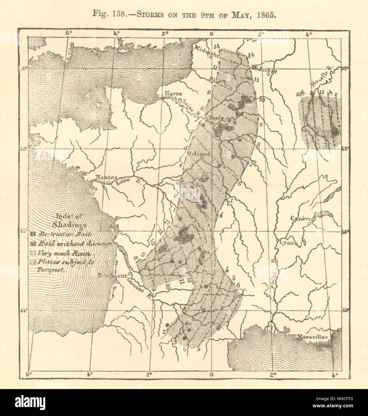 Map france 9th hi-res stock photography and images - Alamy