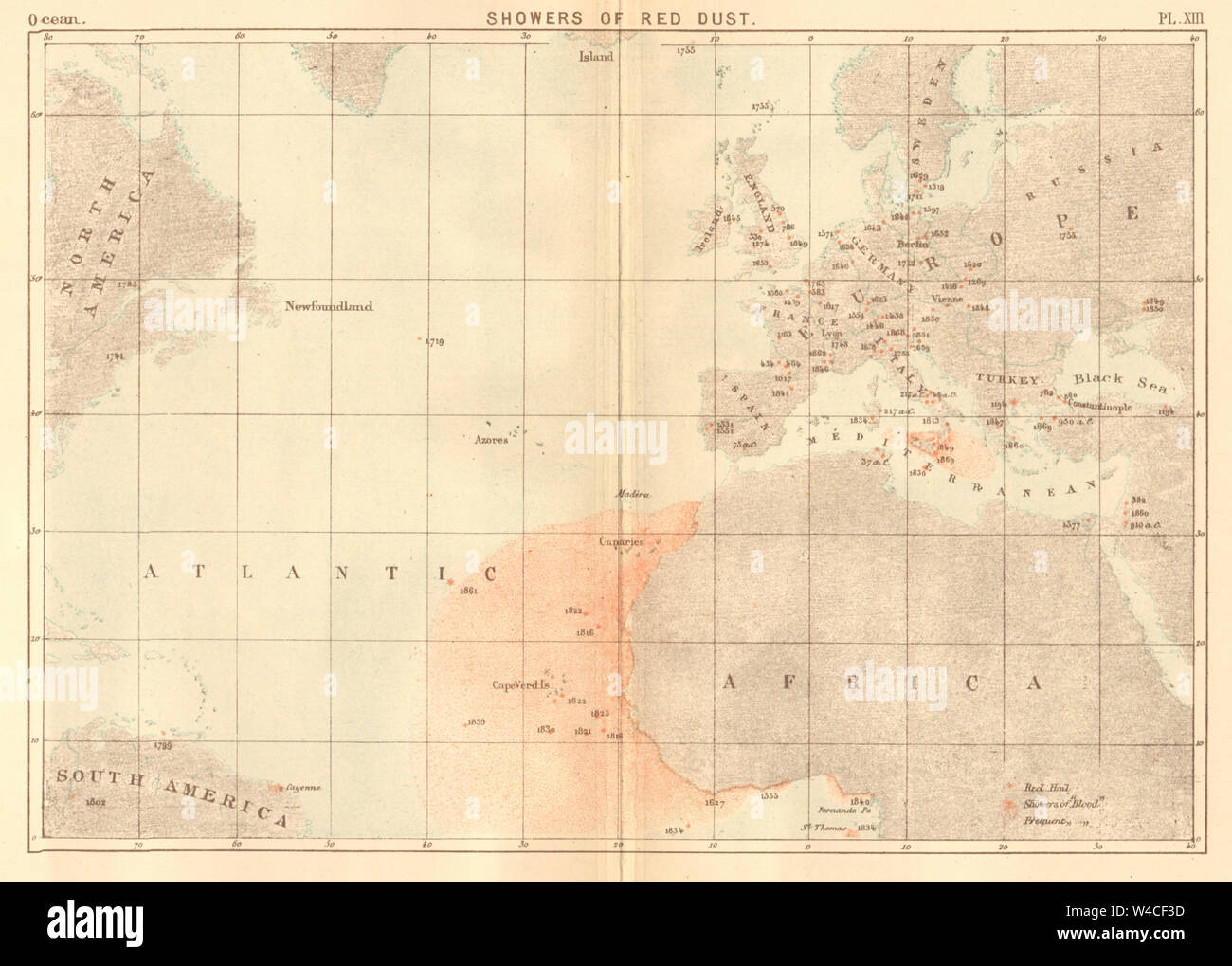 Map of africa 1886 hi-res stock photography and images - Alamy