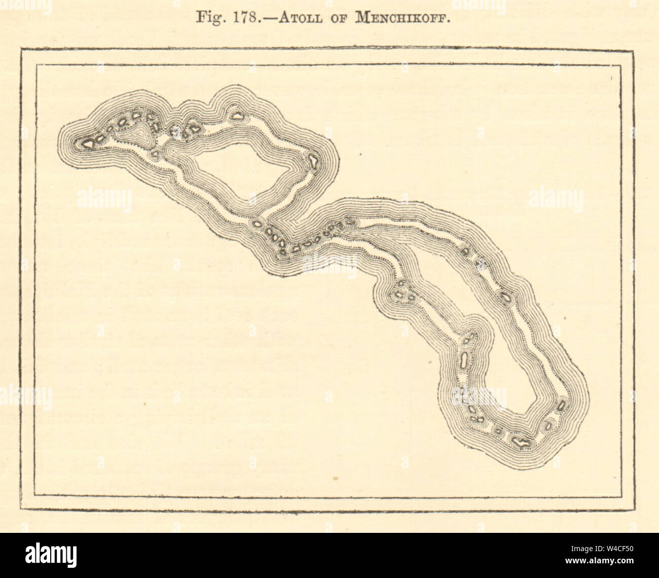 Atoll of Menchikoff. Marshall Islands. Kwajalein Atoll. Sketch map 1886 ... Atoll of Menchikoff. Marshall Islands. Kwajalein Atoll. Sketch map 1886 ...