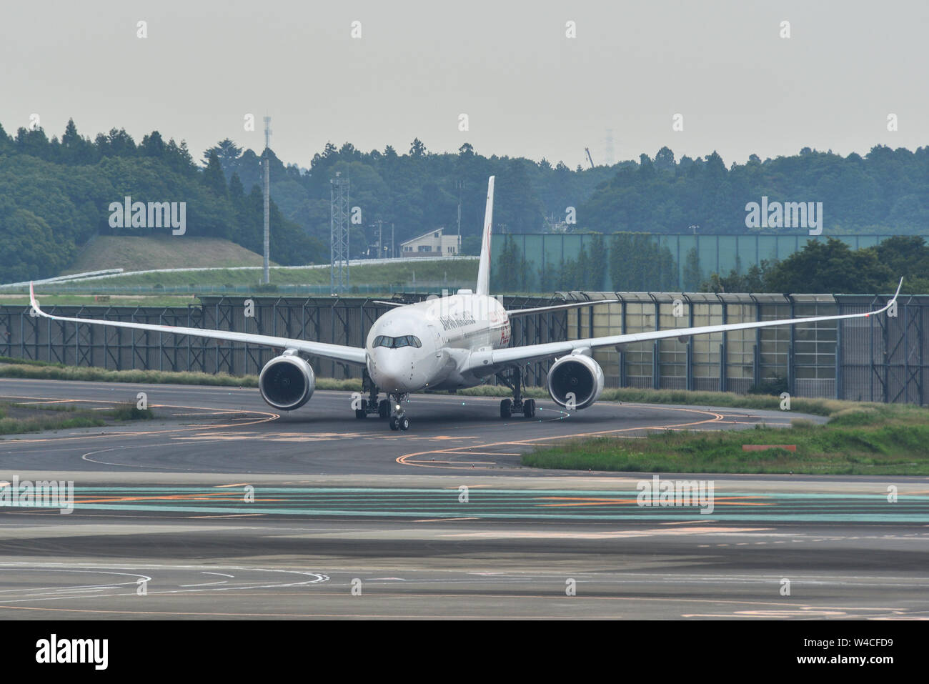 Tokyo, Japan - Jul 3, 2019. JA01XJ Japan Airlines Airbus A350-900 (A350 ...