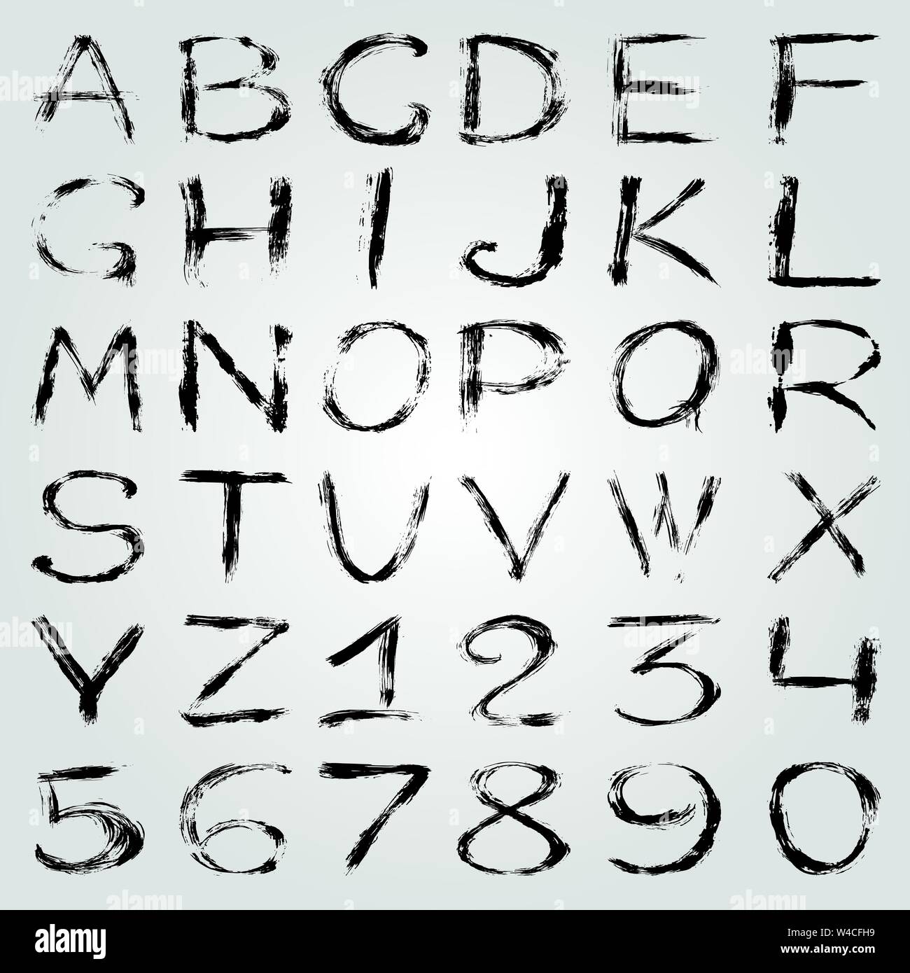 Graffiti Cursive Alphabet