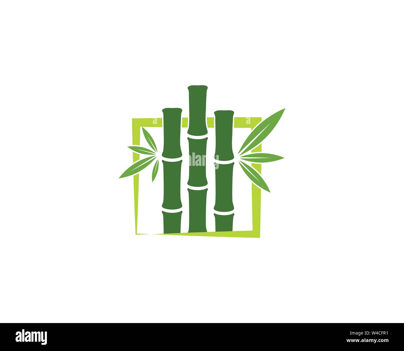 Bamboo vector icon illustration design template Stock Vector Image ...