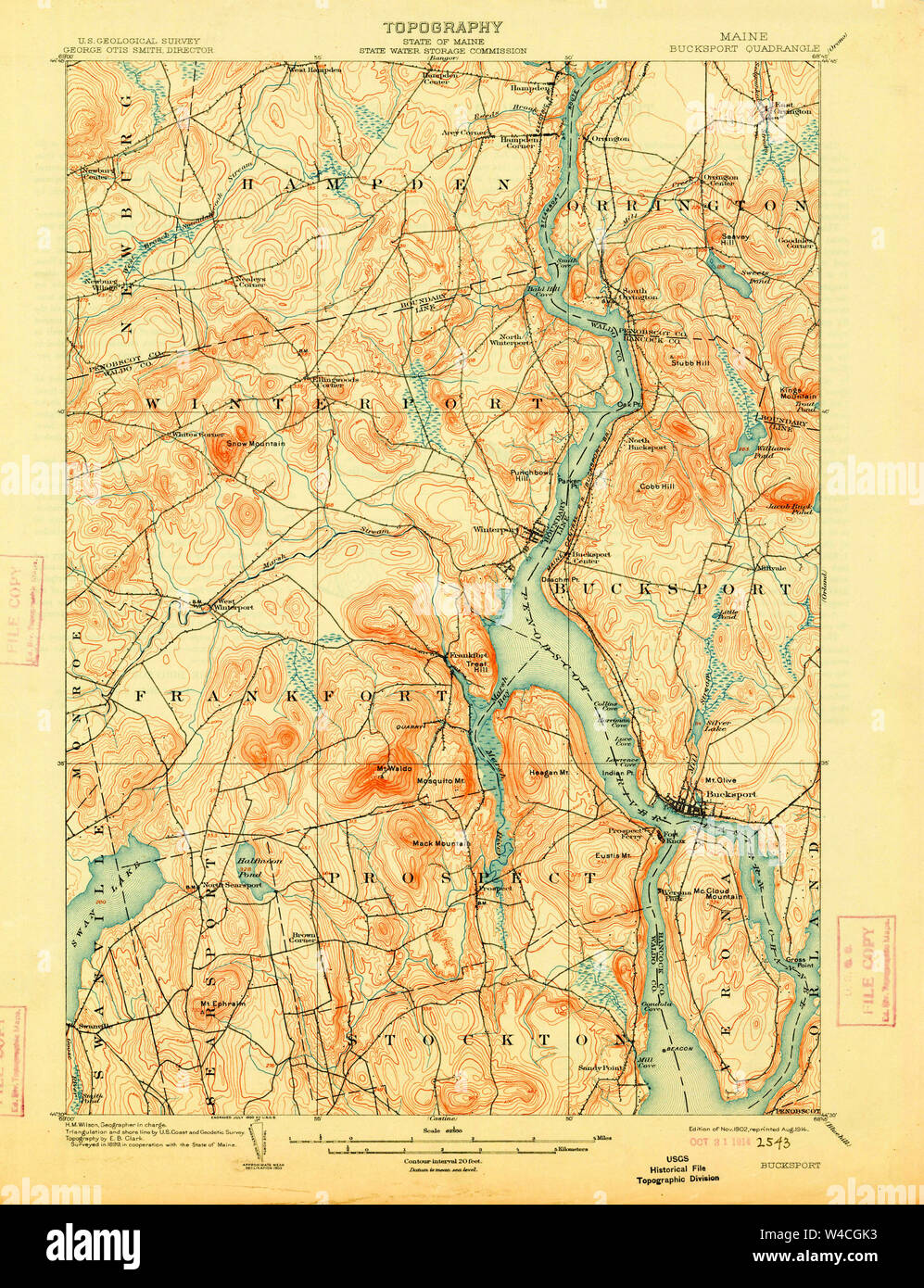 Bucksport map hi-res stock photography and images - Alamy