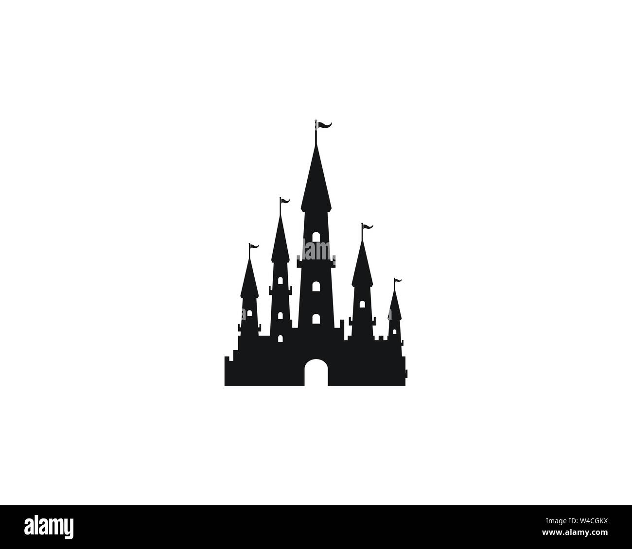 Castle vector illustration icon Template design Stock Vector Image ...