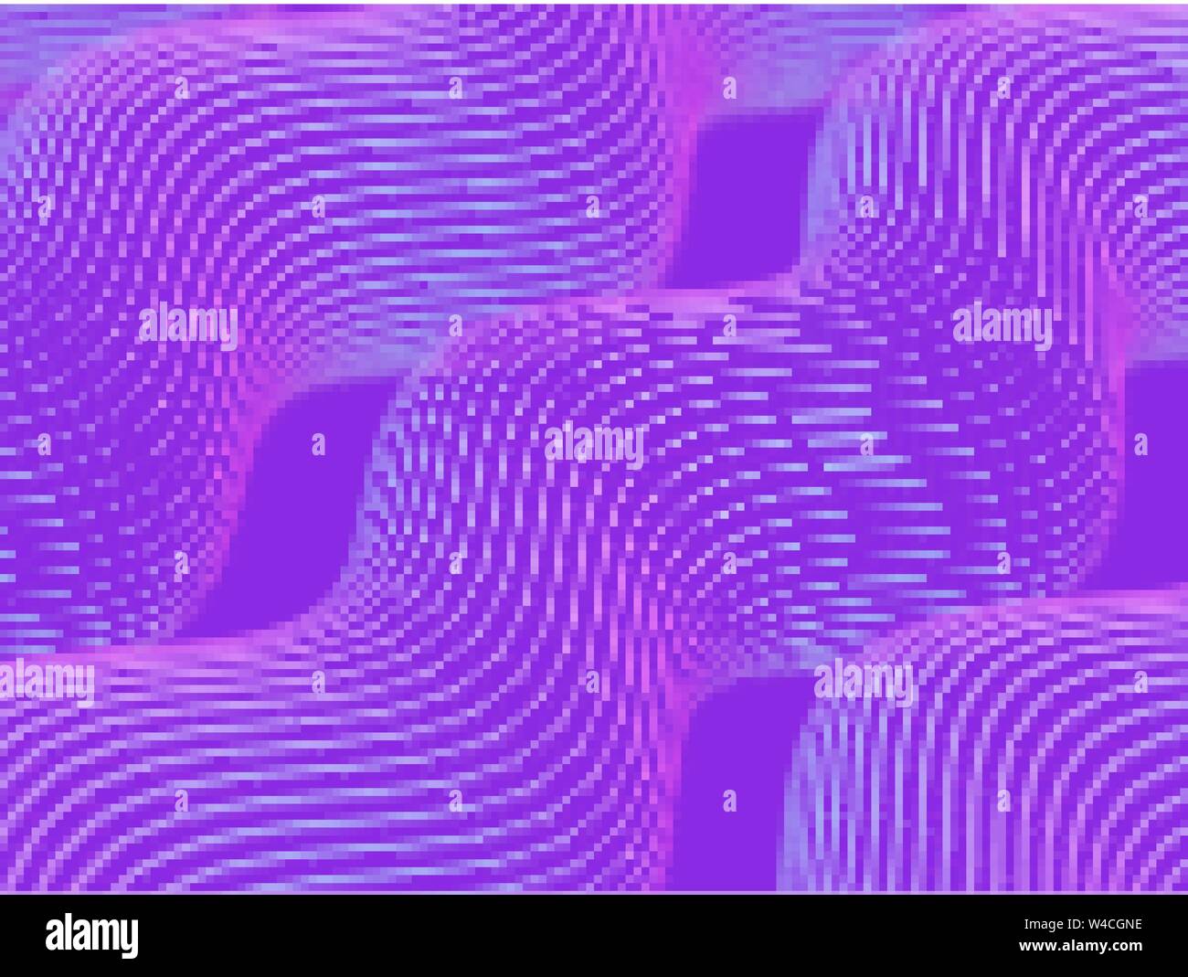 3D Sound waves. Abstract visualization of big data and artificial ...