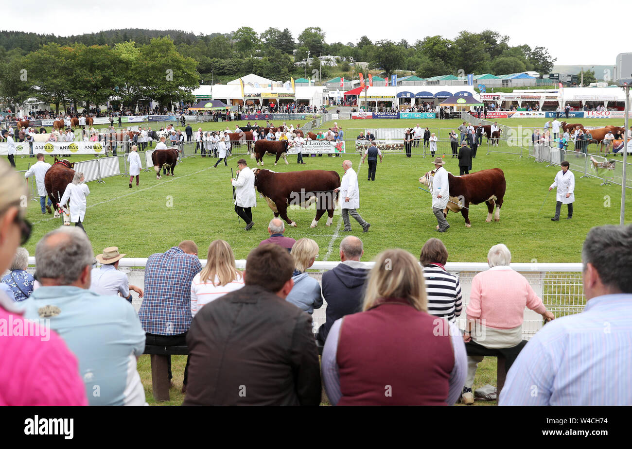 A general view of the 100th royal welsh show at llanelwedd, builth ...
