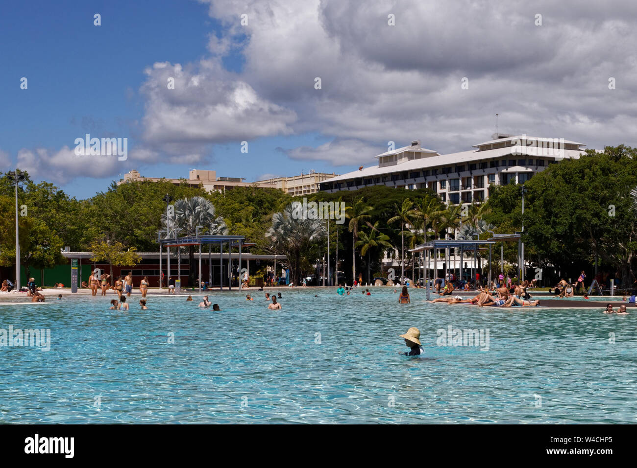 Swimming pool in Cairns Stock Photo - Alamy