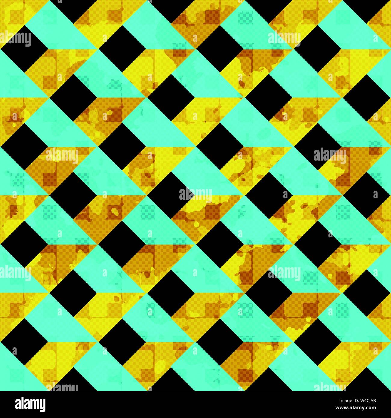 beautiful colored polygons with white contours seamless pattern vector ...