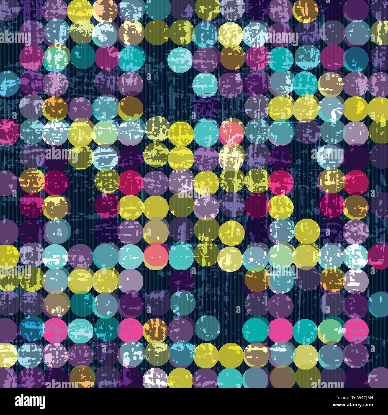 bright abstract psychedelic circles on a black background. vector ...