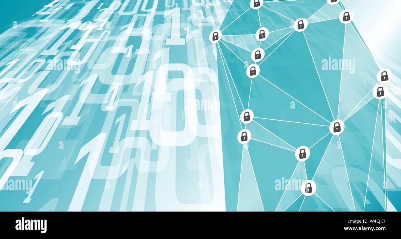 Cyber vector numbers new technology digital connection Stock Vector ...