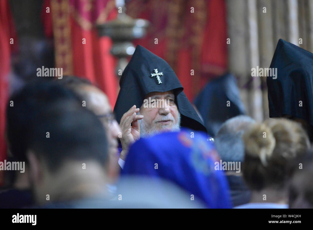 Vagharshapat, Armenia. 21st July, 2019. Vagharshapat is a town in ...