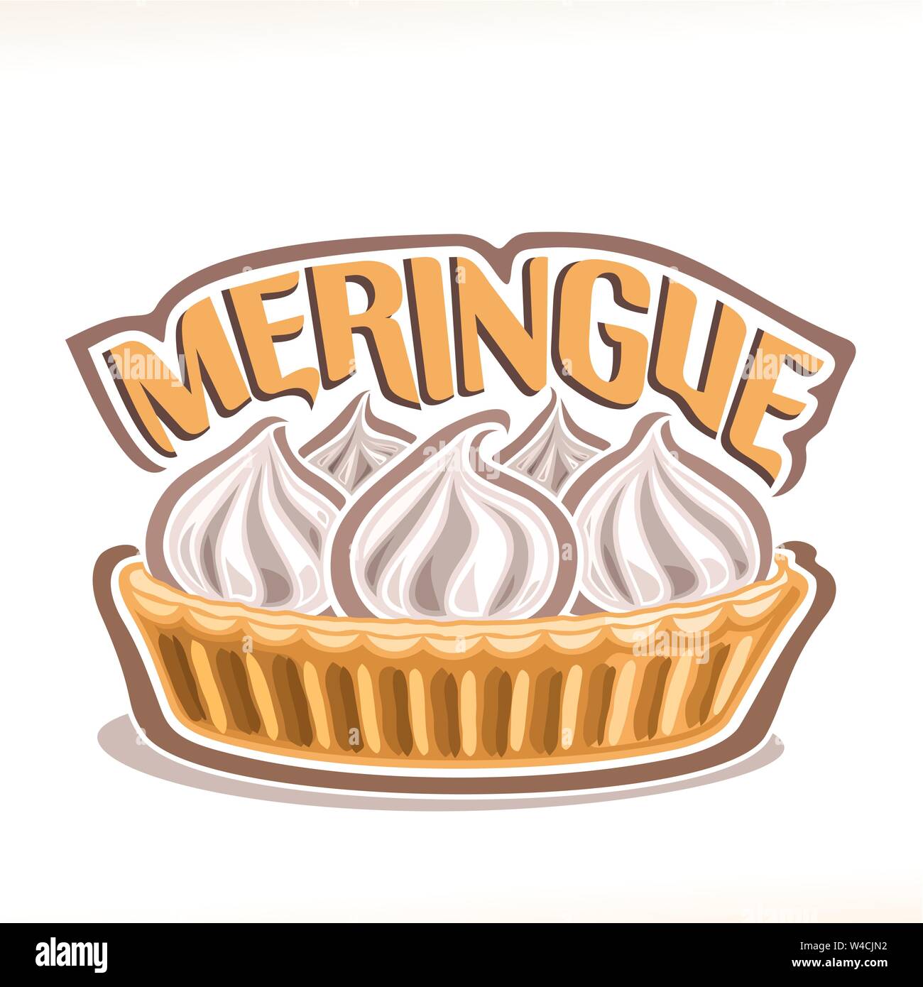 Dessert pavlova Stock Vector Images - Alamy