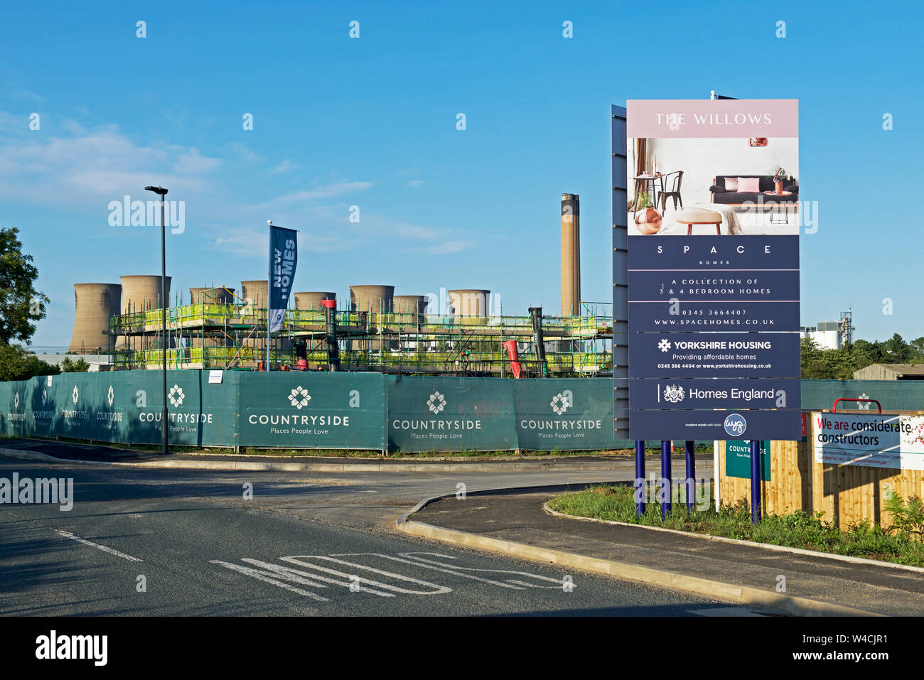The Willows, a new housing development near Eggborough Power Station ...