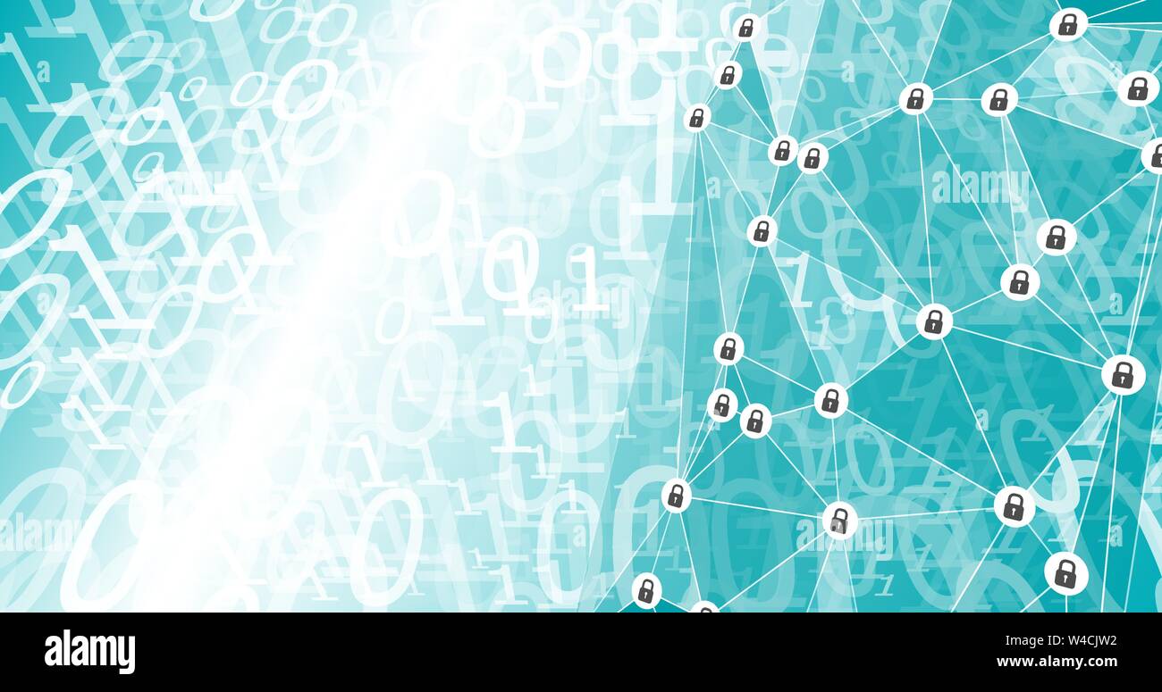 Cyber security background, artificial intelligence cyber attack ...