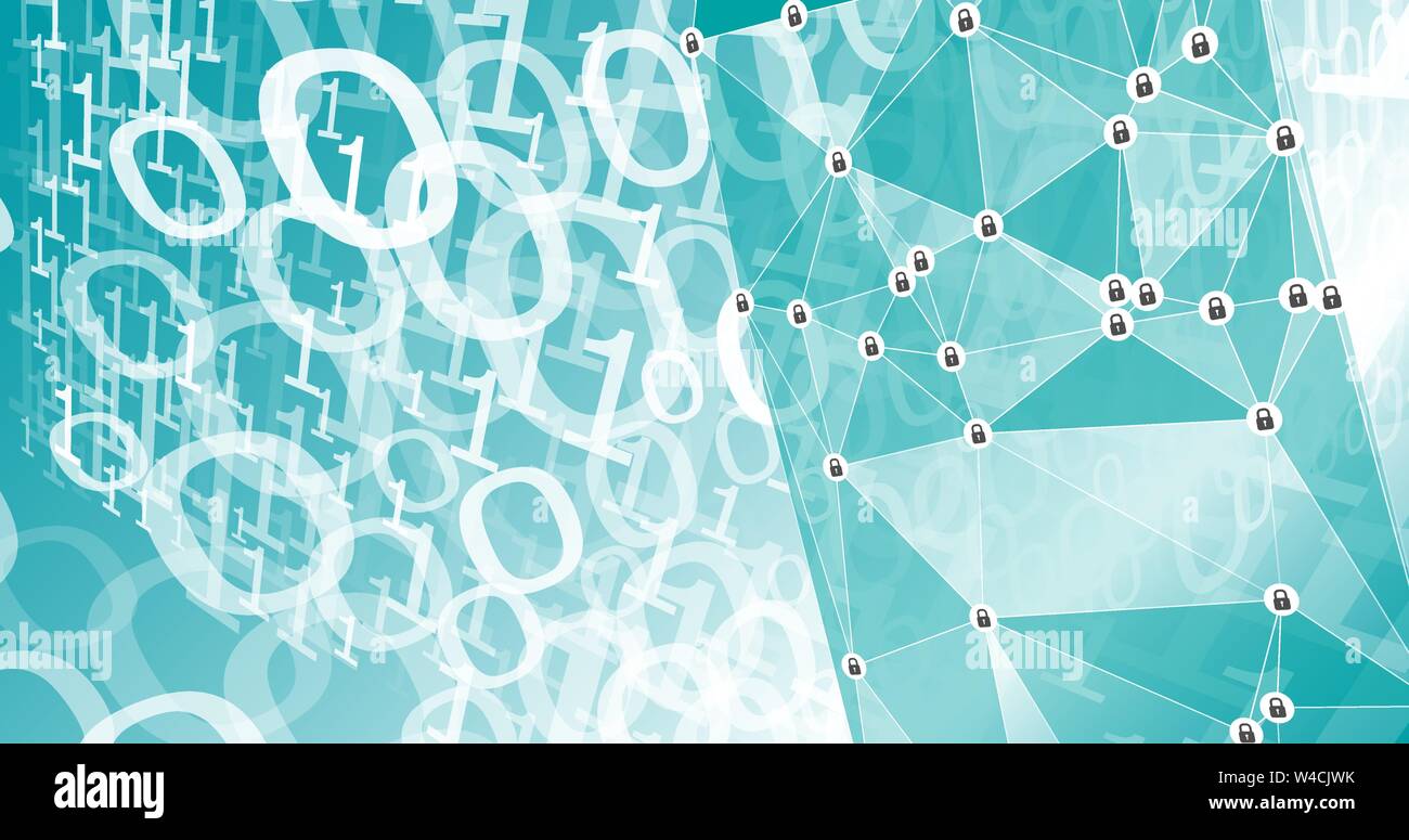 Abstract technology background digital chaos Stock Vector Image & Art ...