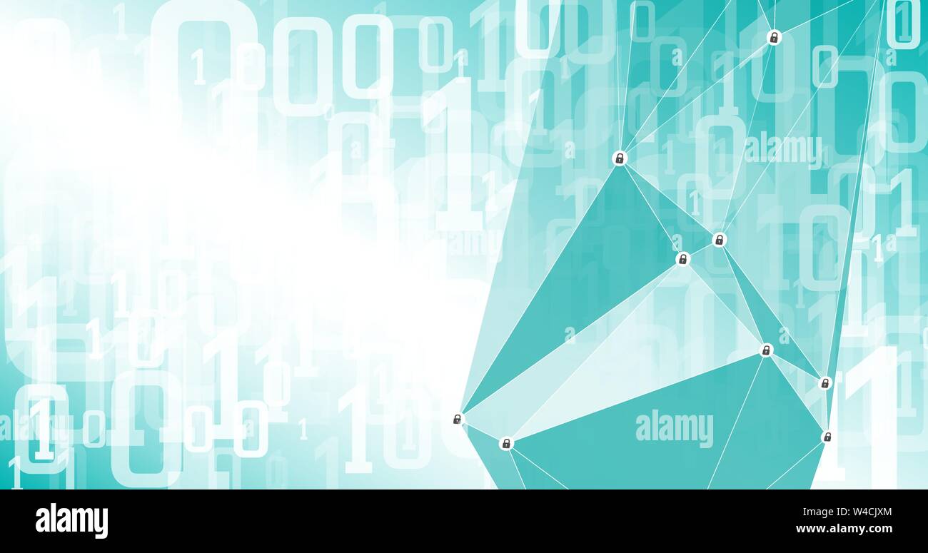 Cyberattack information technology, padlocks and binary code Stock ...