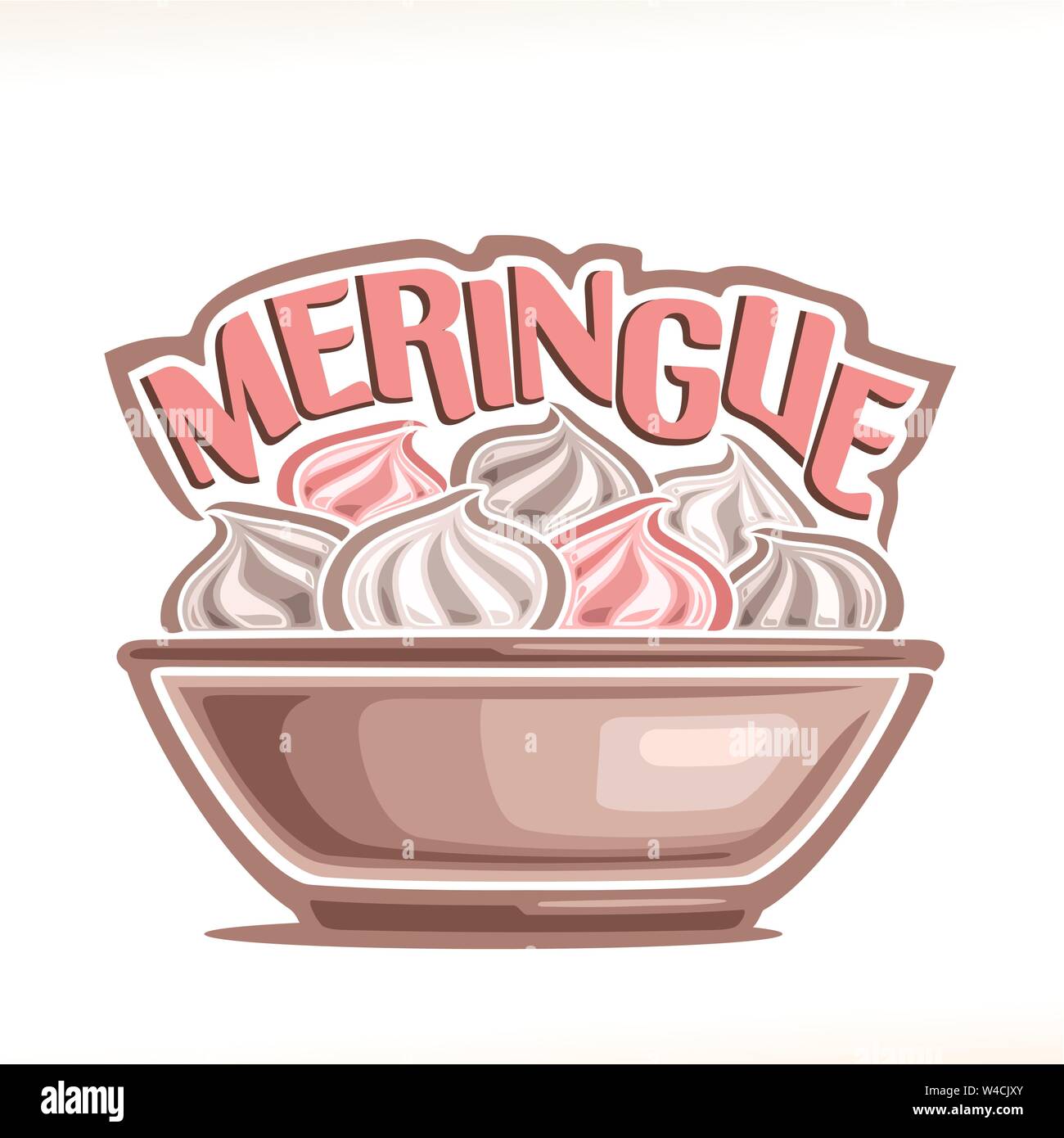 Elegant sweet dish Stock Vector Images - Alamy