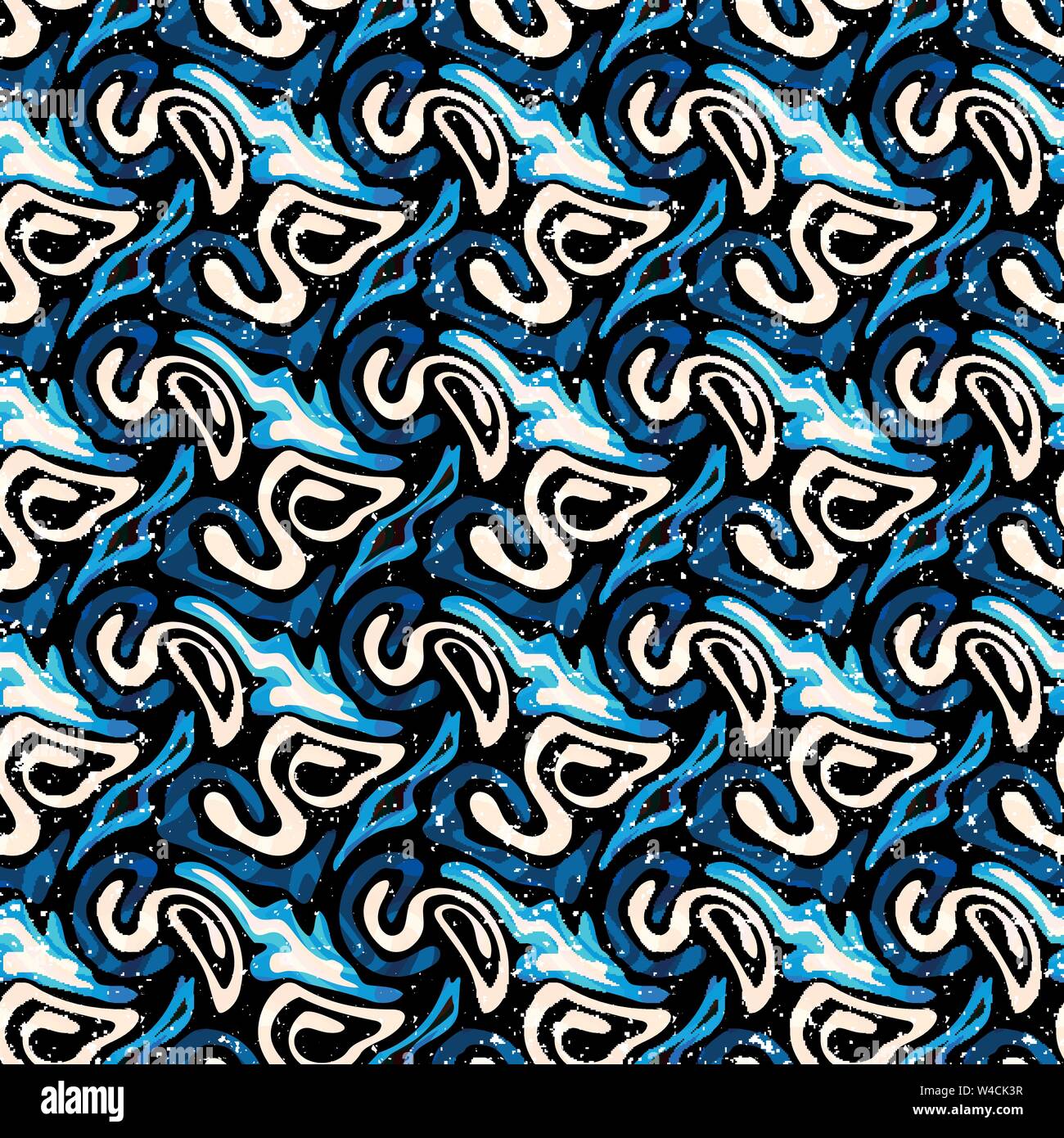 Graffiti small psychedelic seamless pattern vector illustration Stock ...