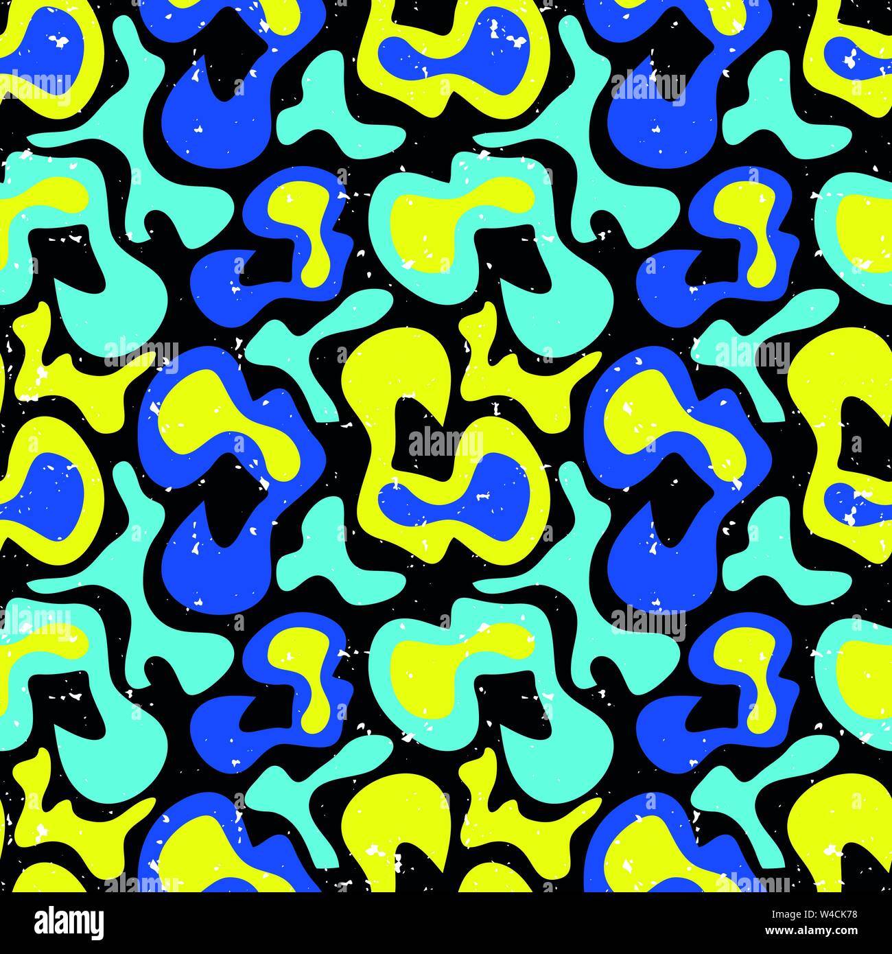 Graffiti delicate abstract seamless background vector illustration ...