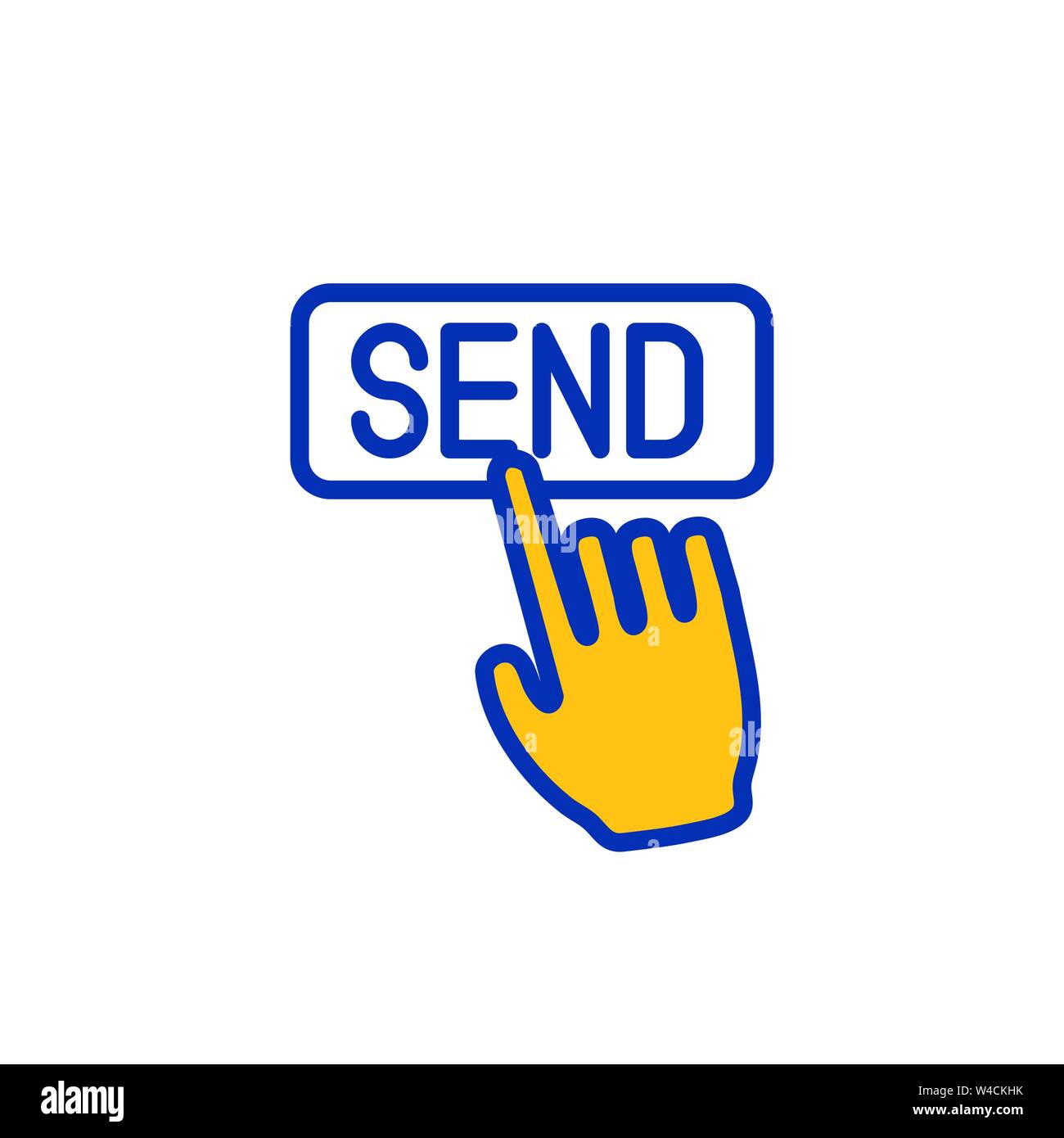 Send Button In Blue