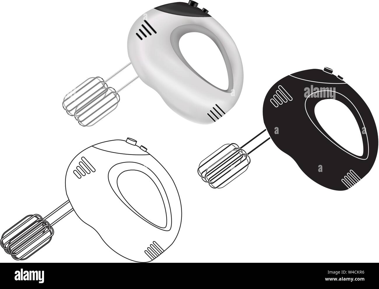 Hand electric mixer Stock Vector Images - Alamy