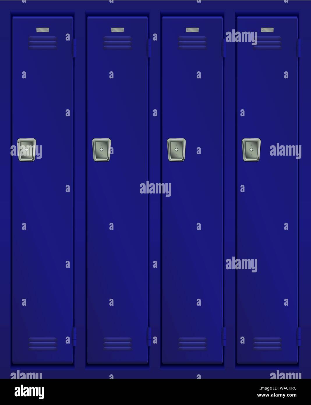 Blue lockers in school or gym Stock Vector Image & Art - Alamy