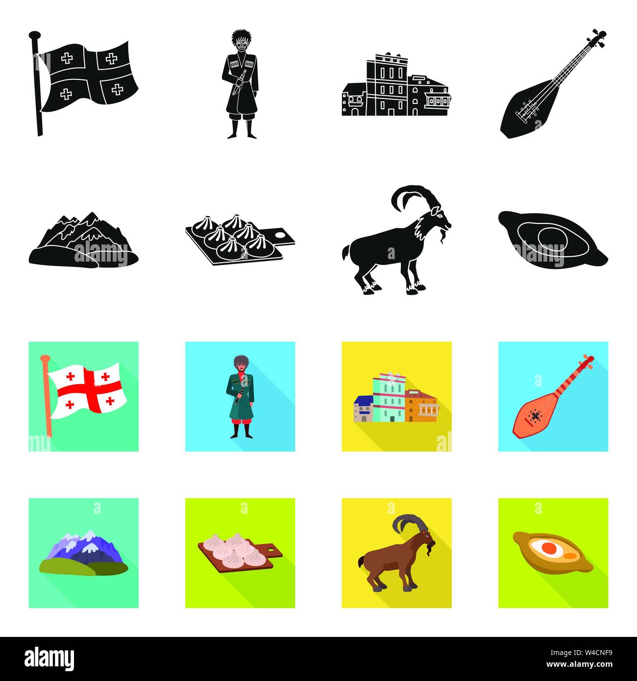 Vector design of culture and sightseeing icon. Collection of culture ...
