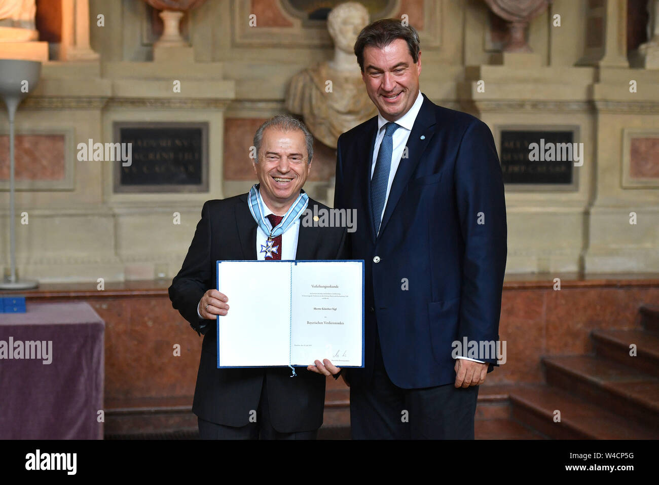 Guenther SIGL (musician, Spider Murphy Gang), Markus SOEDER (Prime ...