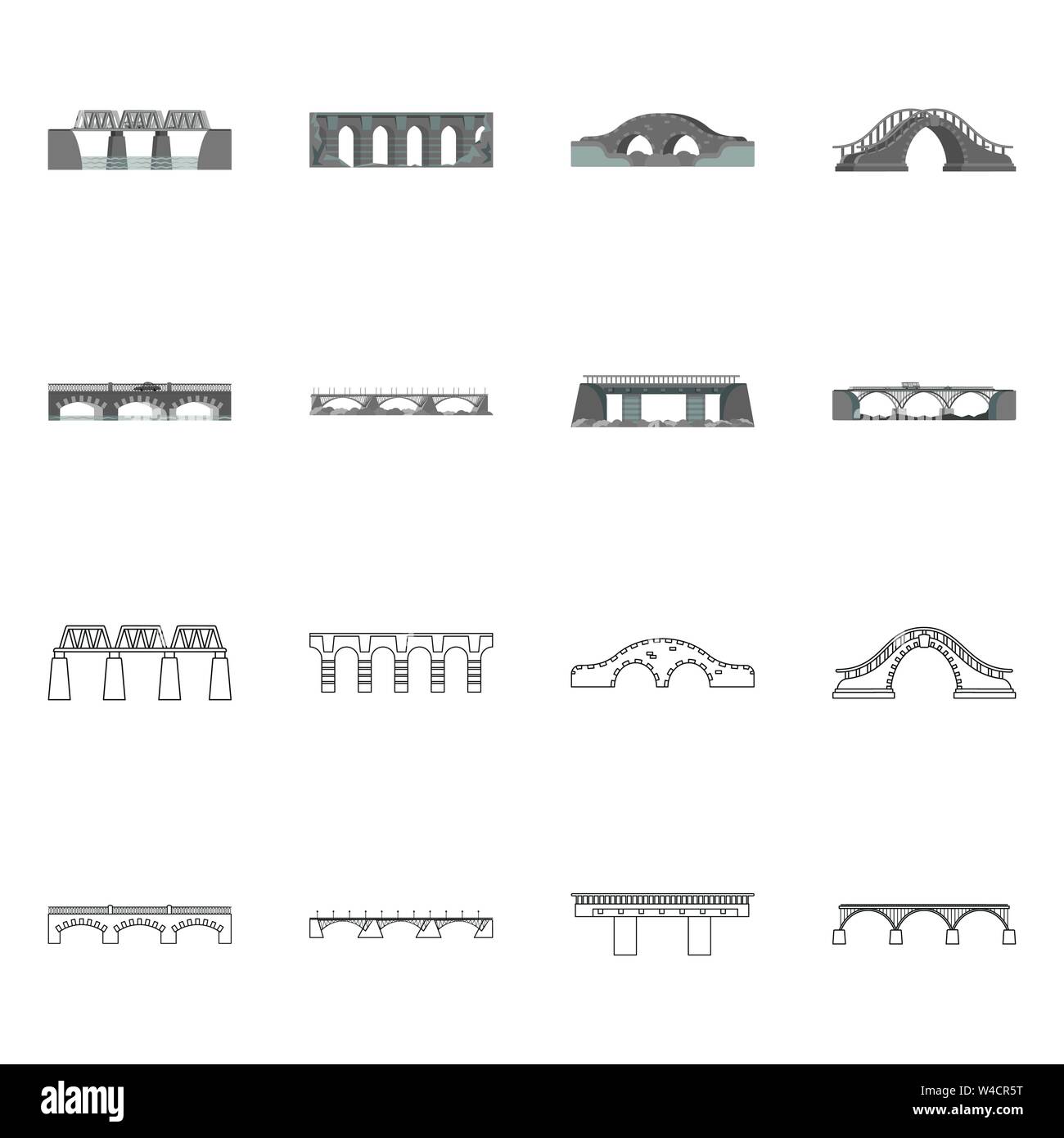 Vector design of connection and design symbol. Set of connection and ...