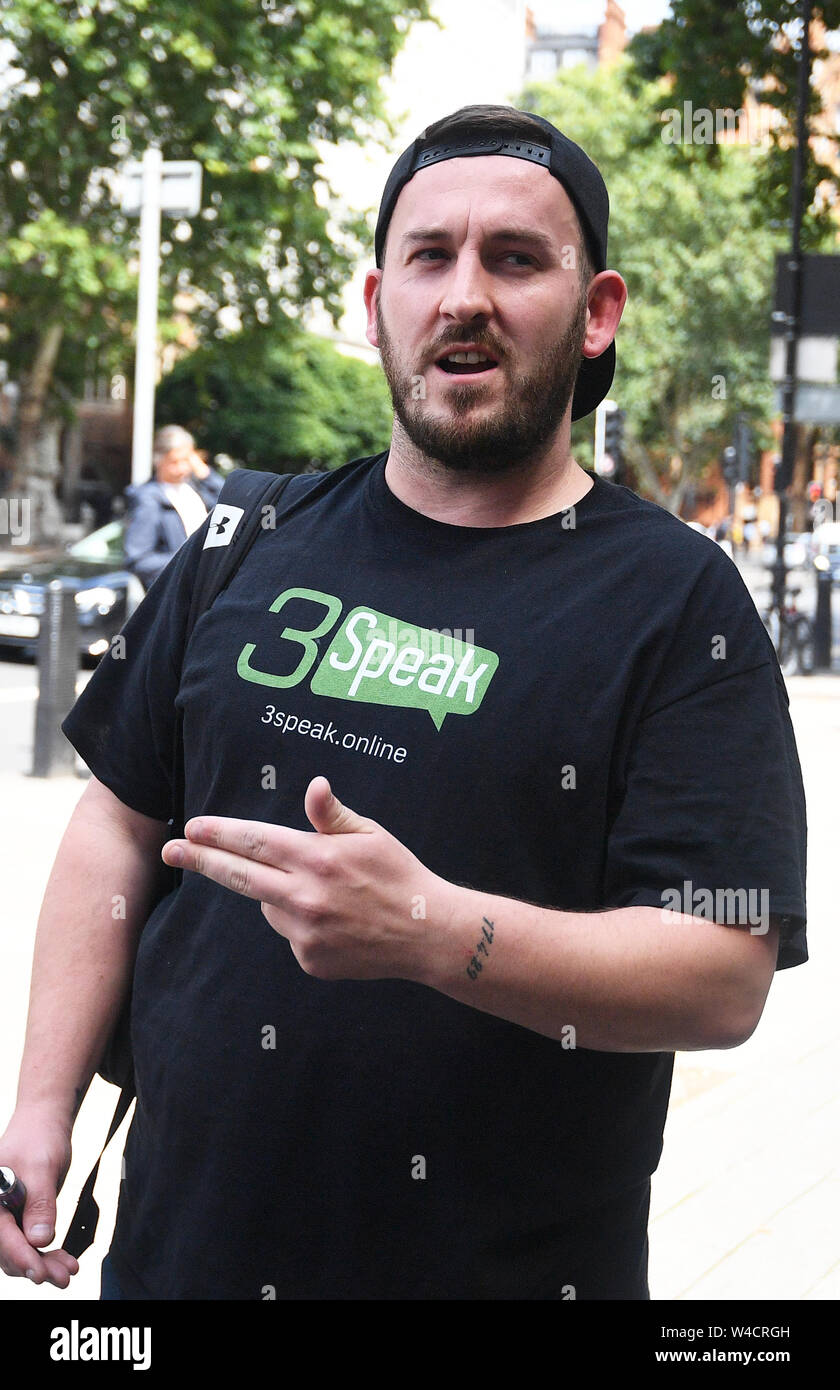 James goddard arrives at westminster magistrates court hi-res stock ...
