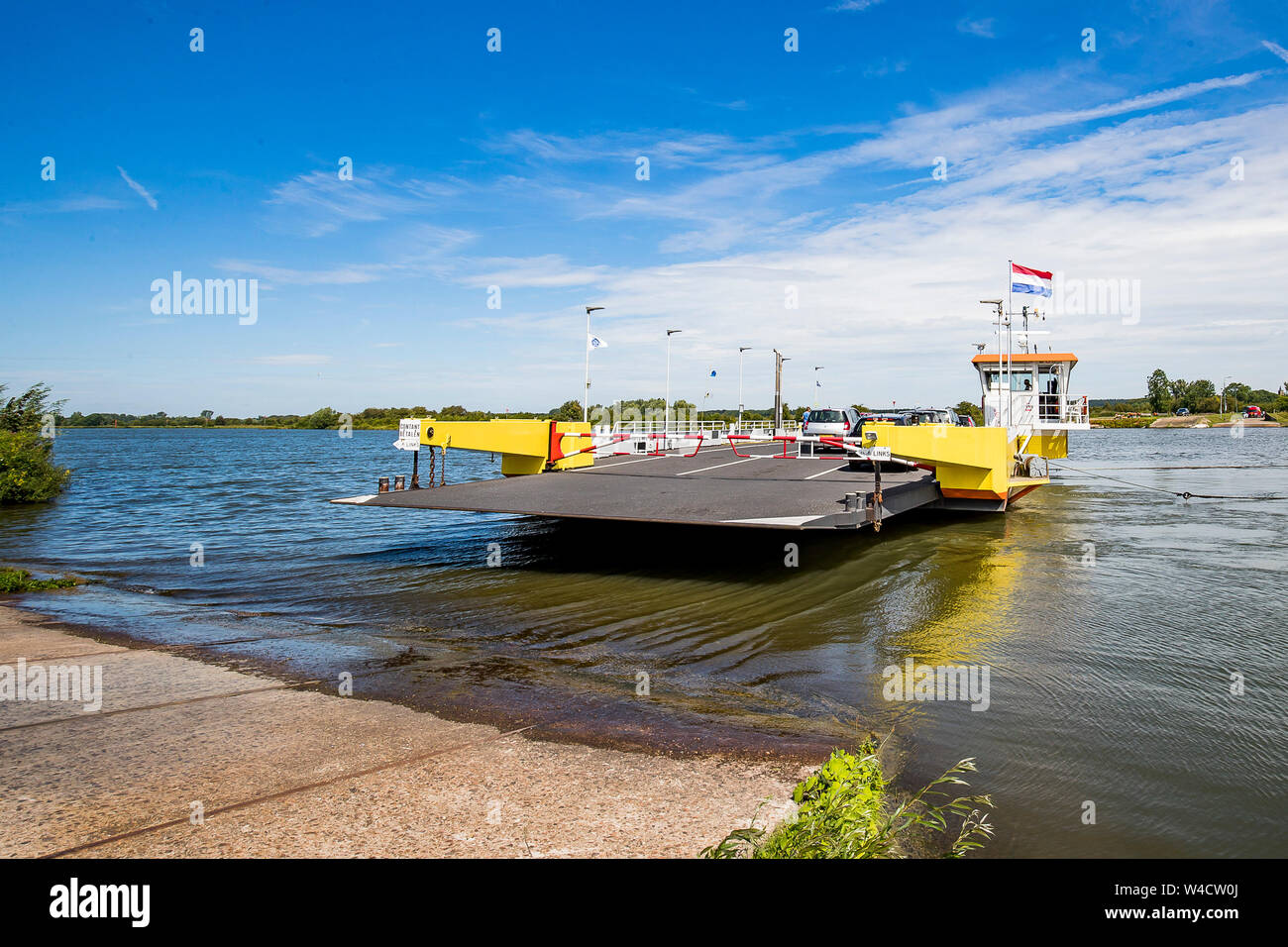 Gelderland, veerponten, ferries across the Dutch rivers, 22-07-2019 ...