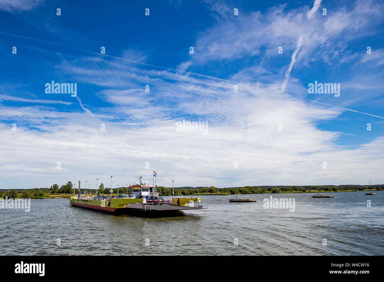 Gelderland, veerponten, ferries across the Dutch rivers, 22-07-2019 ...