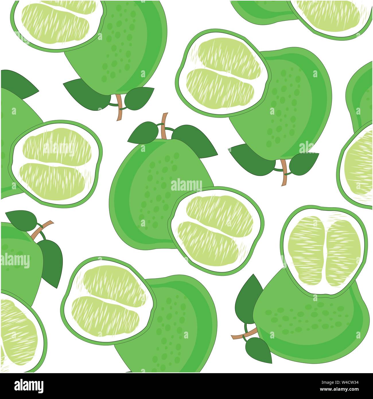 Pulp ripe exotic fruit Stock Vector Images - Alamy