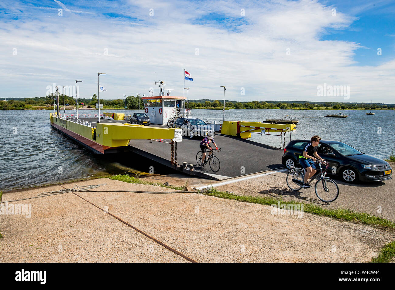 Gelderland, veerponten, ferries across the Dutch rivers, 22-07-2019 ...