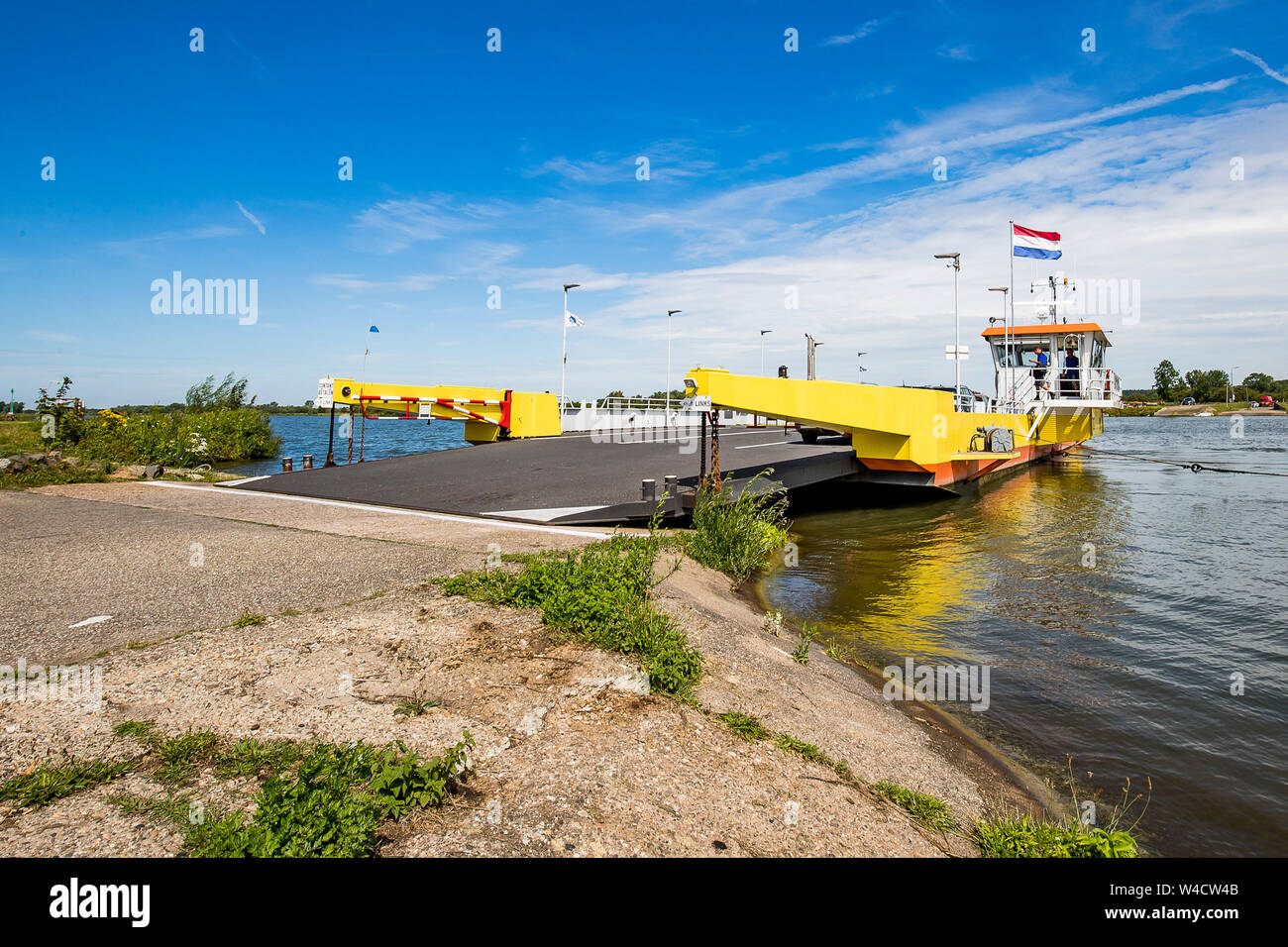 Gelderland, veerponten, ferries across the Dutch rivers, 22-07-2019 ...