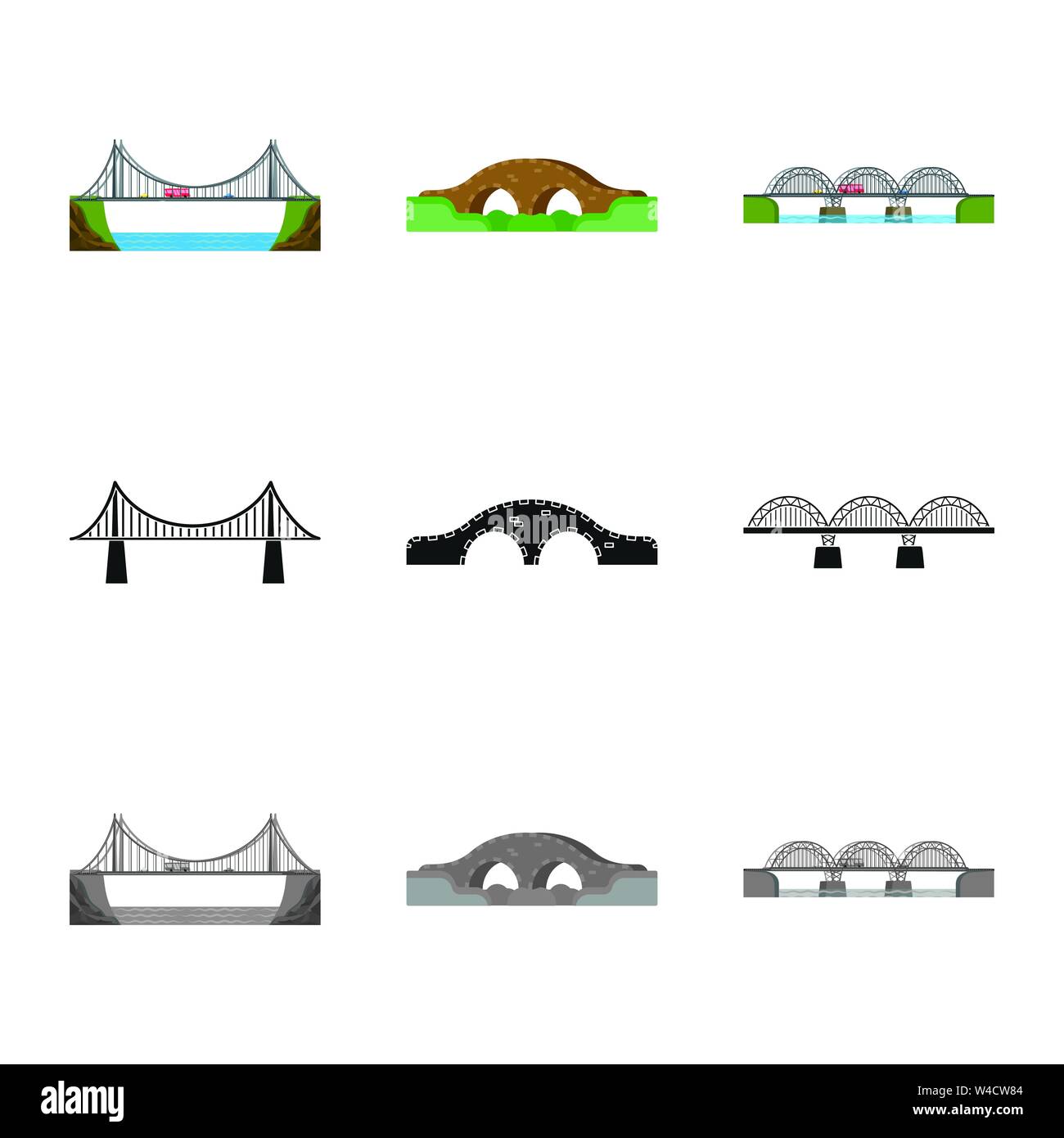 Vector Design Of Connection And Design Icon Collection Of Connection