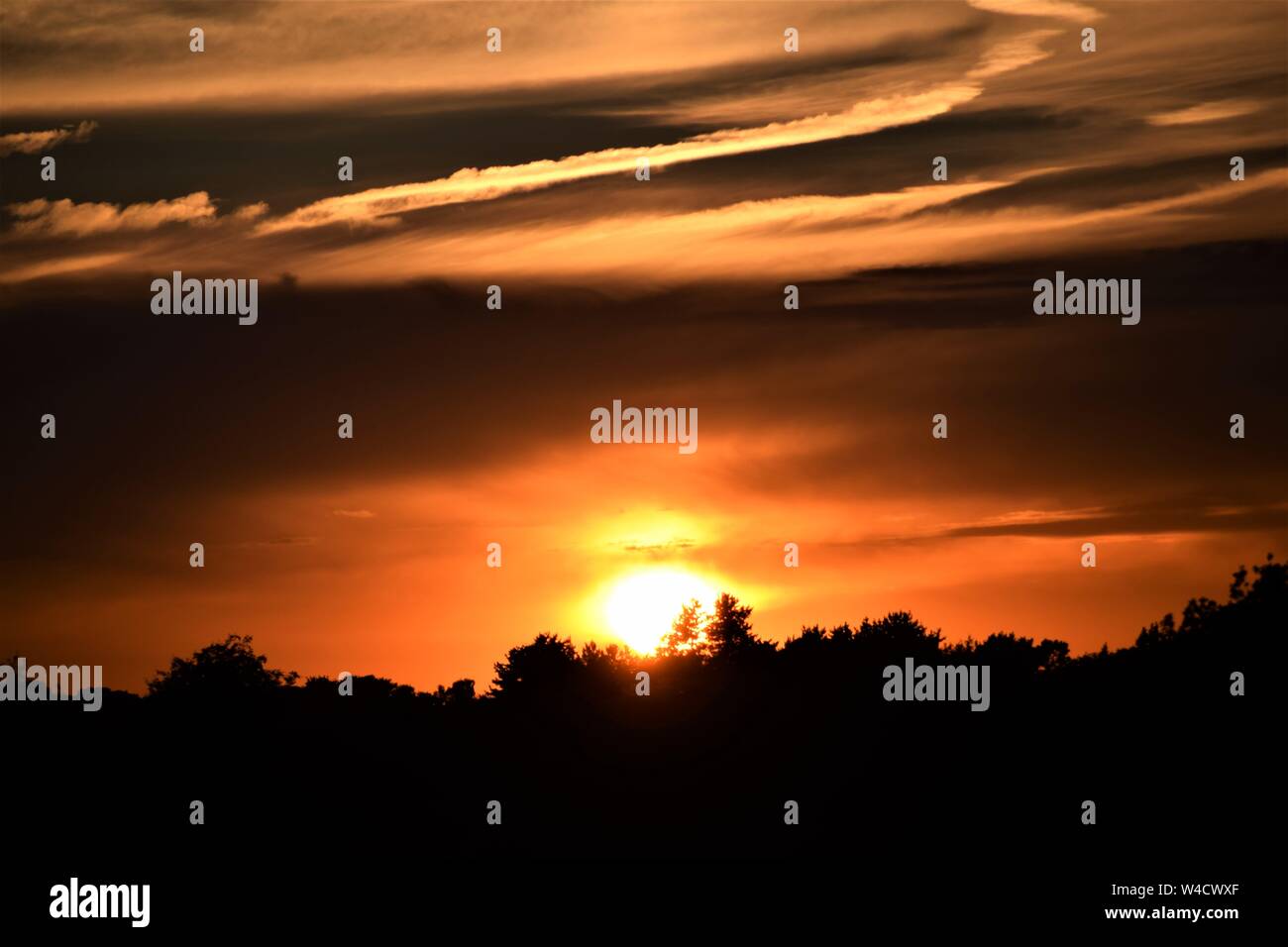Colorful sunset sky Stock Photo - Alamy