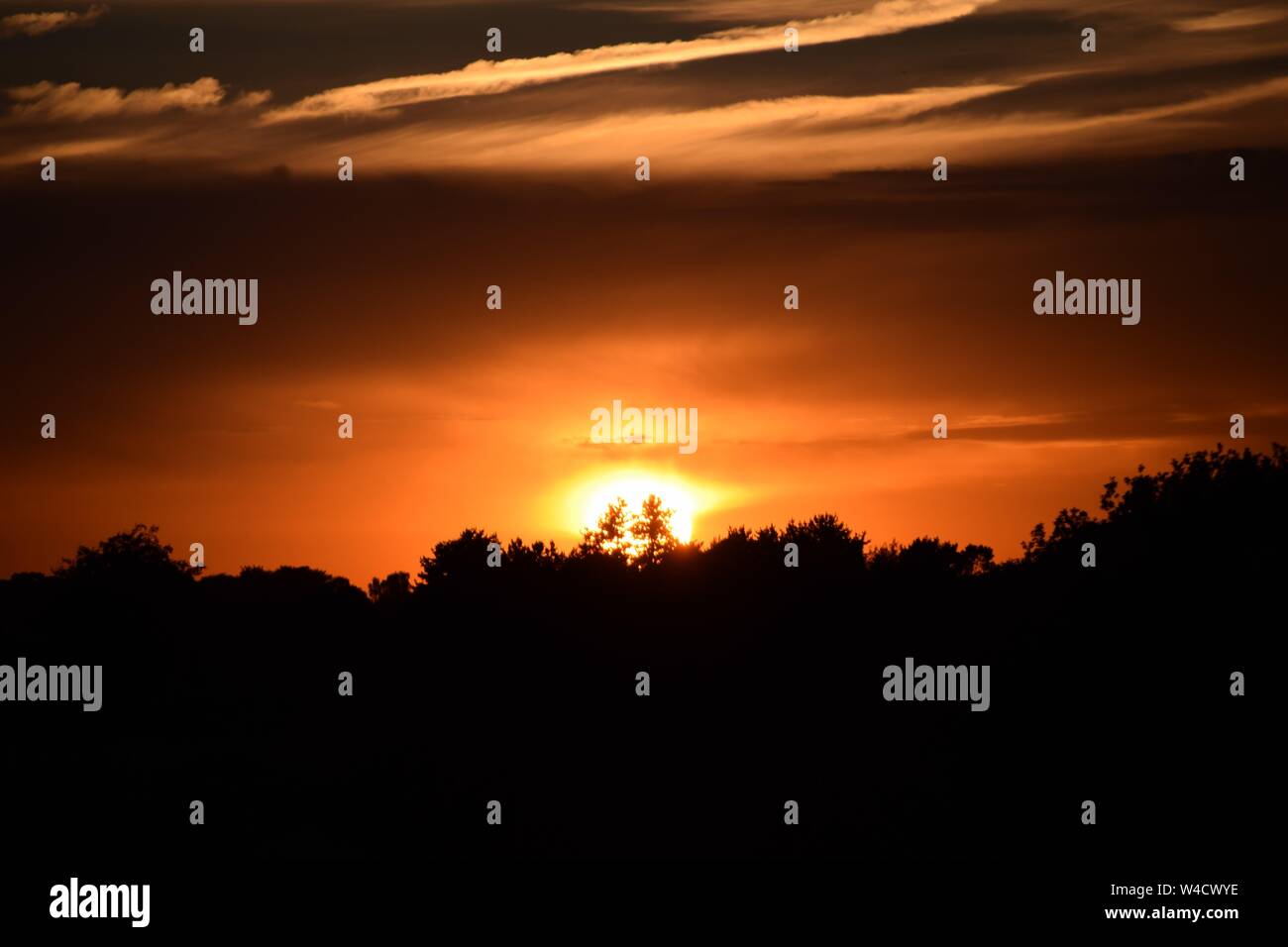 Colorful sunset sky Stock Photo - Alamy