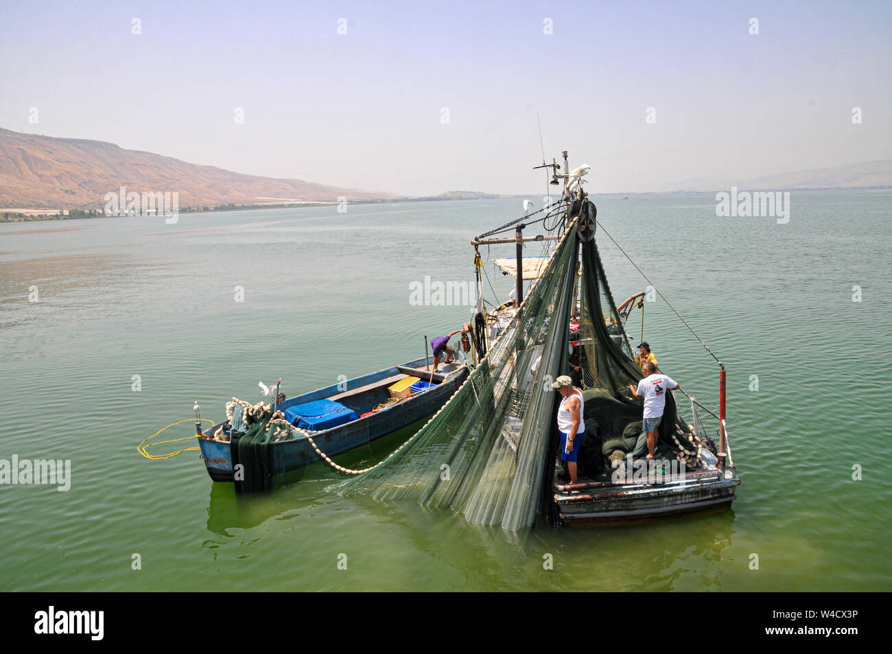 Israel sea galilee fishing boat hi-res stock photography and images - Alamy