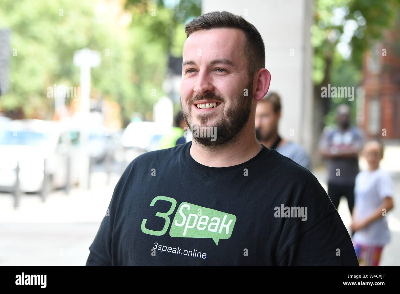 James goddard arrives at westminster magistrates court hi-res stock ...